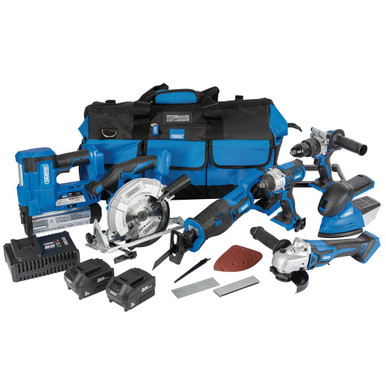 D20 20V Jumbo Kit, 7 x Power Tools, 2 x Batteries, 1 x Charger, 1 x ...