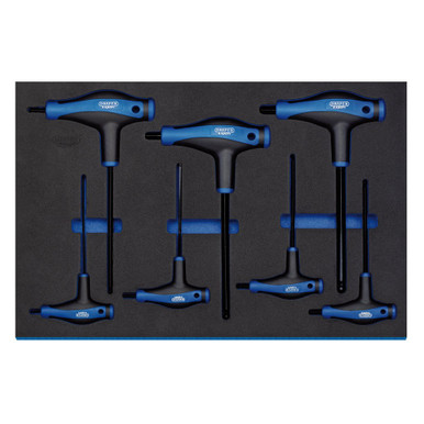 Draper Expert T' Handle Ball End Hexagon Key Set in 3/4 Drawer Eva ...