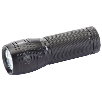 LED Aluminium Hand Torch, 5W, 45 Lumens, 3 x AAA Batteries Required ...