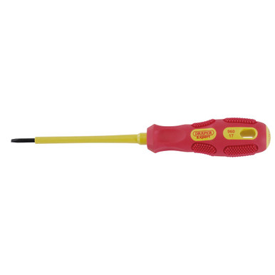 Draper Expert VDE Approved Fully Insulated Plain Slot Screwdriver, 2.5 ...