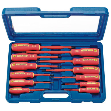 Fully Insulated Screwdriver Set (12 Piece) (46541) | Draper Tools