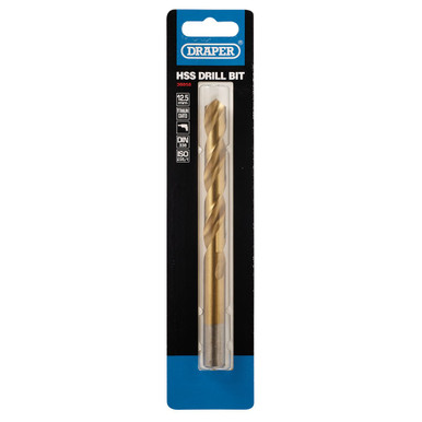 HSS Titanium Drill Bit, 12.5 x 230mm (38858) | Draper Tools