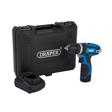12V Combi Drill, 1 x 1.5Ah Battery, 1 x Fast Charger (70256) | Draper Tools