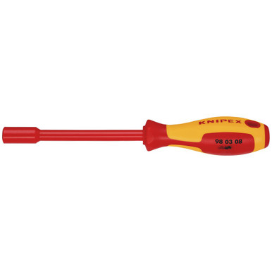 KNIPEX 98 03 08 VDE Insulated Nut Driver, 8.0 x 125mm (18738) | Draper ...