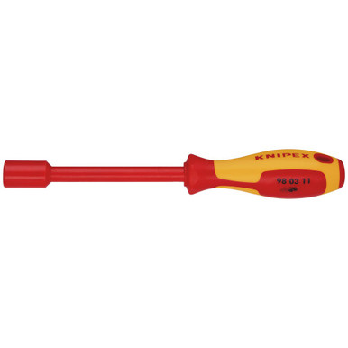 KNIPEX 98 03 11 VDE Insulated Nut Driver, 11.0 x 125mm (18741) | Draper ...