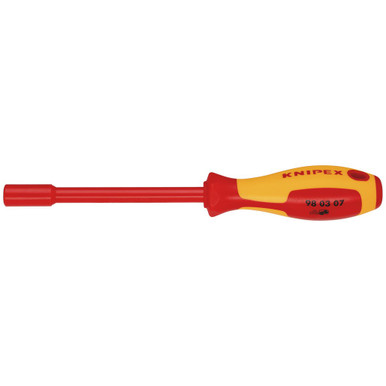 KNIPEX 98 03 07 VDE Insulated Nut Driver, 7.0 x 125mm (18737) | Draper ...