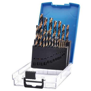 HSS Turbo Titanium Drill Bit Set (19 Piece) (09104) | Draper Tools