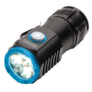 LED Rechargeable Pocket Torch, 3 x 8W, 1800 Lumens, USB-C Cable ...