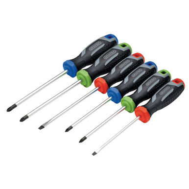 Soft Grip Screwdriver Set (6 Piece) (13433) | Draper Tools