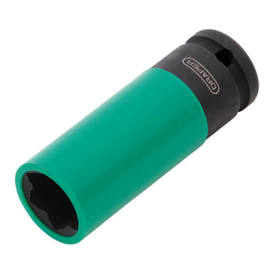 Wheel Nut Socket, 1/2" Sq. Dr., 21mm (28199) | Draper Tools