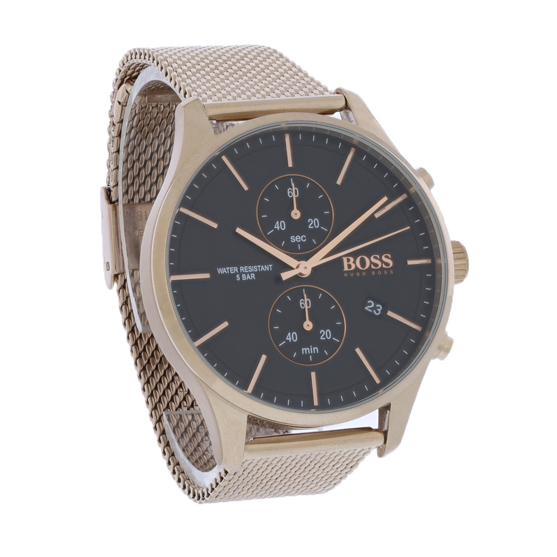 Hugo Boss Associate Men's Rose Gold Stainless Chronograph Quartz Watch ...