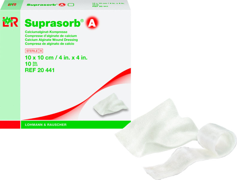 SUPRASORB A ALGINATE STERILE DRESSING 5CM X 5CM (BOX OF 10) - mySupply ...