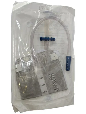 URINE LEG BAG 500ML - STERILE 30CM LONG TUBE - INHEALTH