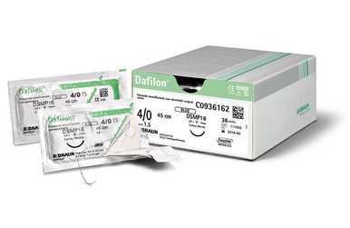 DAFILON SUTURES 5/0 45CM DS16 ST SU (BOX OF 36) - mySupply Store