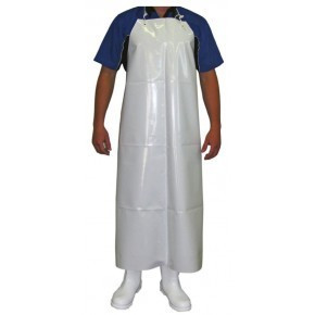 WHITE CHEMICAL RESISTANT APRON 900MM X 1200MM - mySupply Store