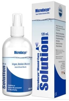 MICRODACYN WOUND CARE SOLUTION SPRAY BOTTLE 120ML