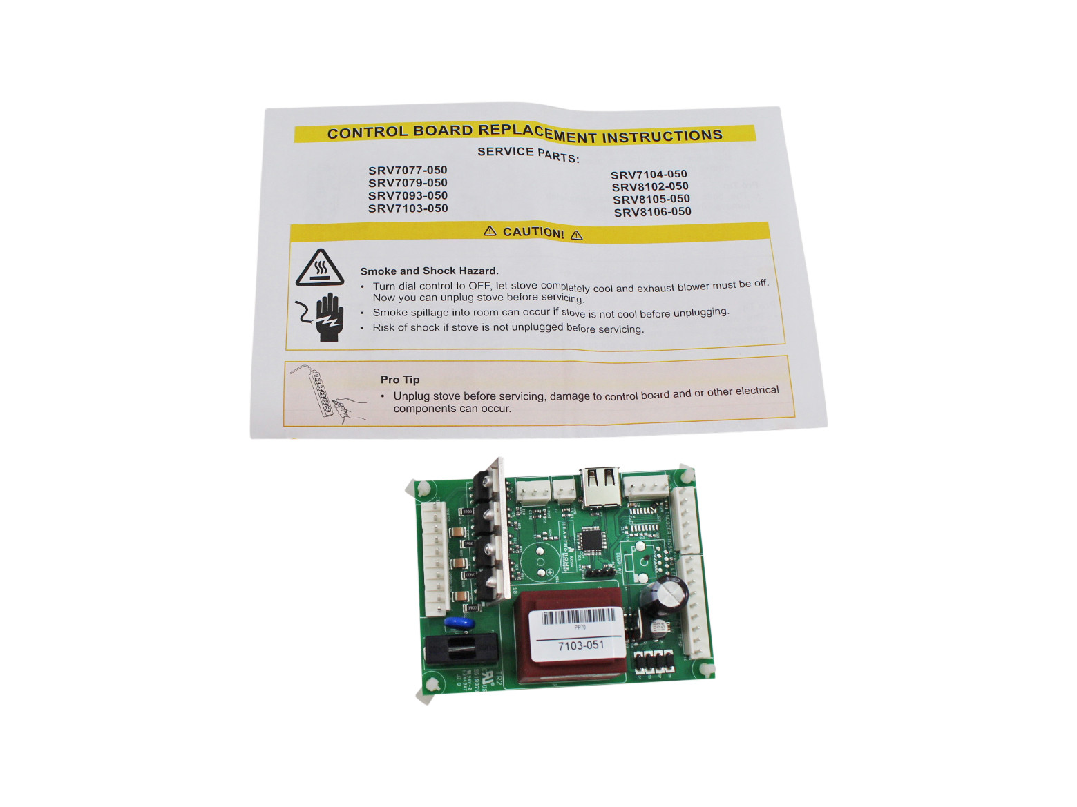 PelPro PP130-B & PP150 Control Board - SRV7104-051