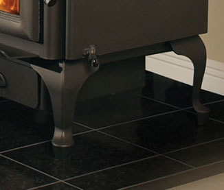 Quadra-Fire Step Top Queen Ann Legs - Black - LEG-KIT-BK