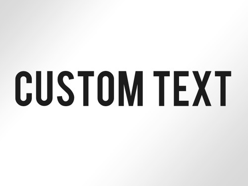 Custom Lettering Decal - Store Decals