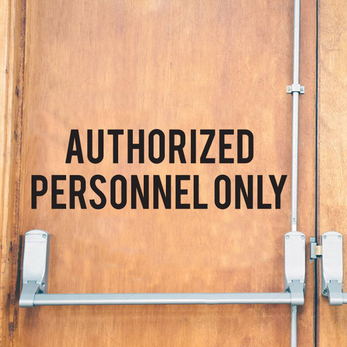 Authorized Personnel Only | Store Business Decal - Vinyl Decal Sticker ...