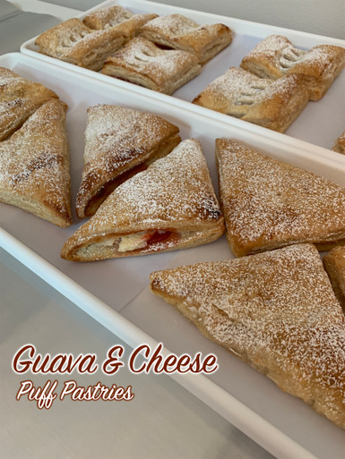 Guava & Cheese puff pastries