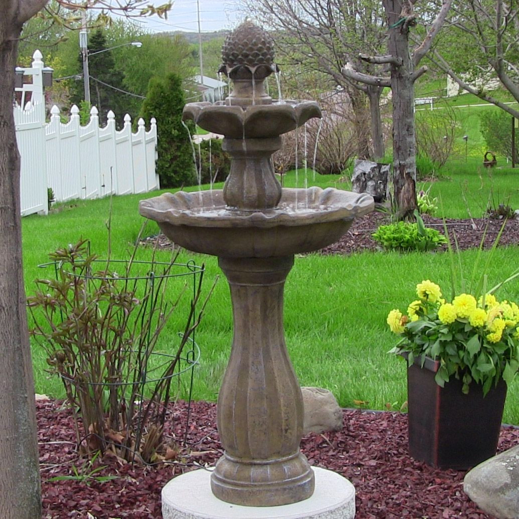 Solar Powered Water Fountains | Solar Outdoor Garden | Battery Backup