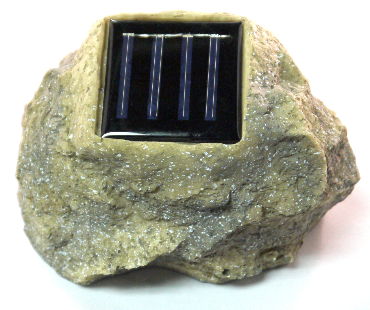 Rock Solar Lights and Garden Spotlights, 5x6.5x5 Grey Set of 4