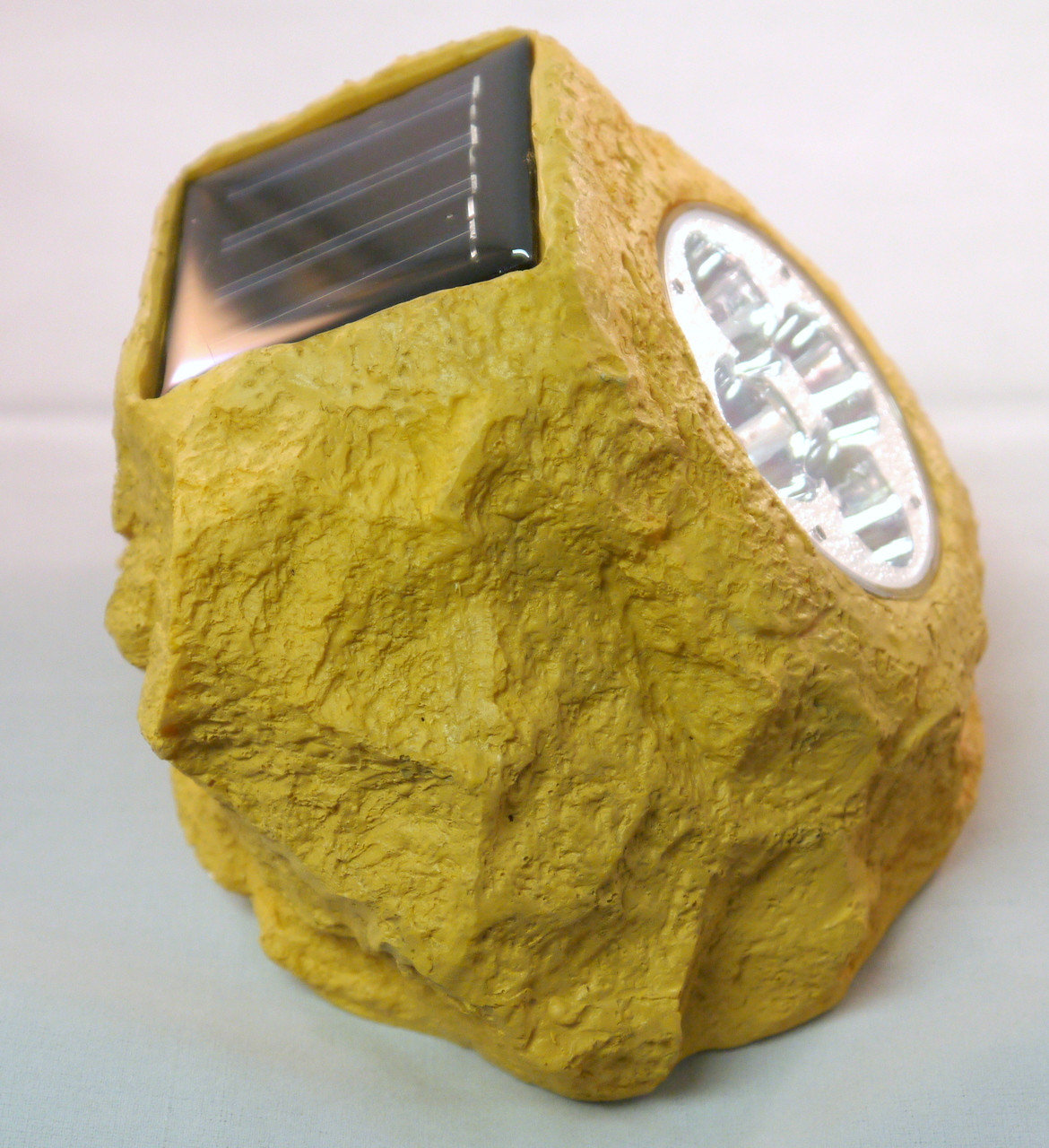 Solar Powered Rock Lights for Yard and Landscape, Sandstone Set of 4