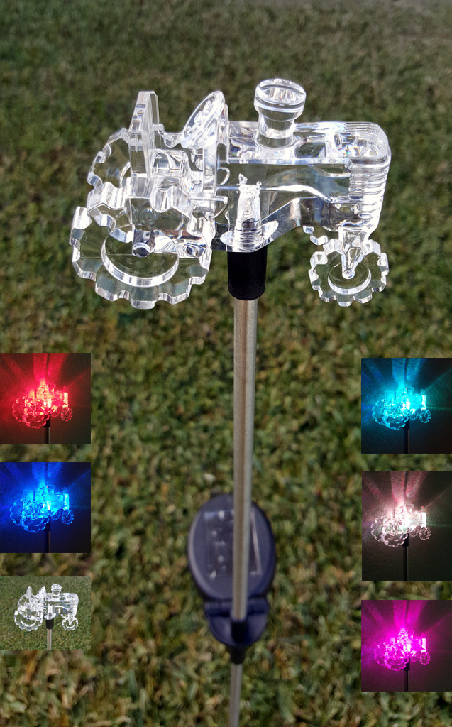 Tractor Solar Stake Light Home & Living Outdoor & Gardening Outdoor ...