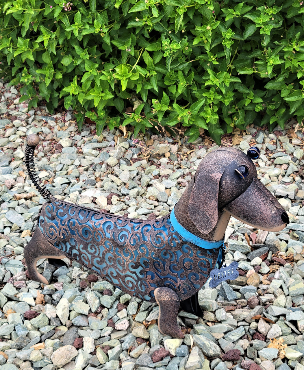 Dachshund Animal Shaped Solar Garden Statue | Dog Solar Light
