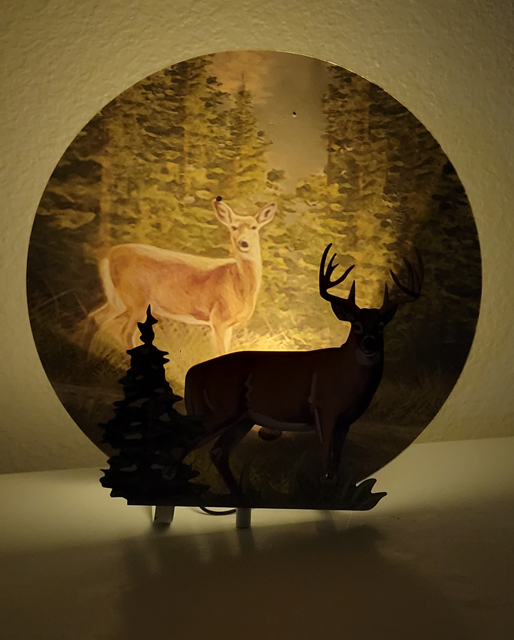 Deer Solar Garden Stake Light | Decorative Solar Deer in the Woods