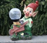 Solar Garden Statues | Gnome Solar Statue | Whimsical Artwork
