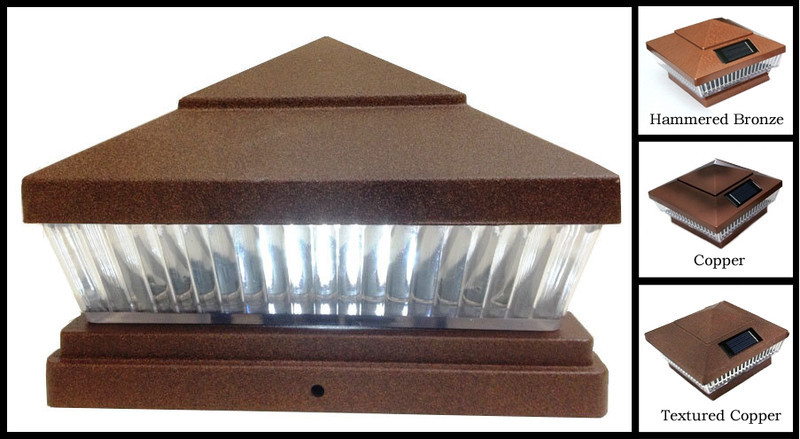 Solar Post Cap Lights | Solar Fence Post Cap Lights | Deck Lights
