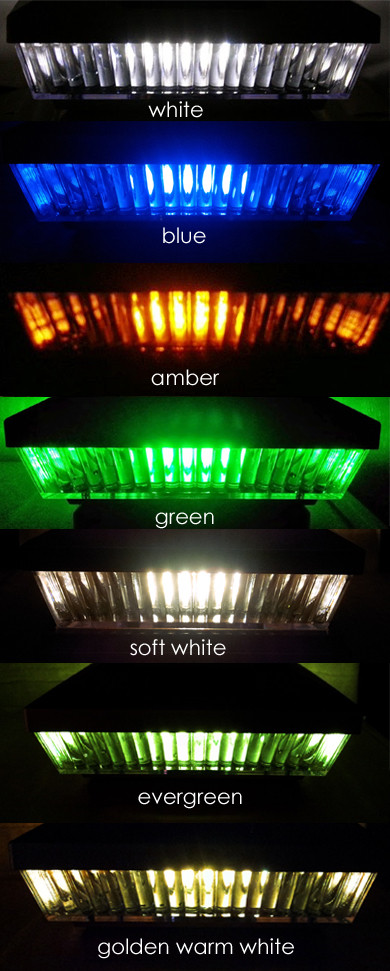 4x4 White Fence Post Solar Cap Lights, Set of 2 Custom LED & Finish