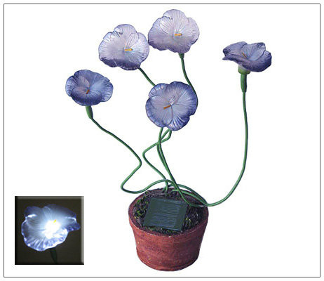 Flower Solar Lights | Solar Lamp Post Light with Planter