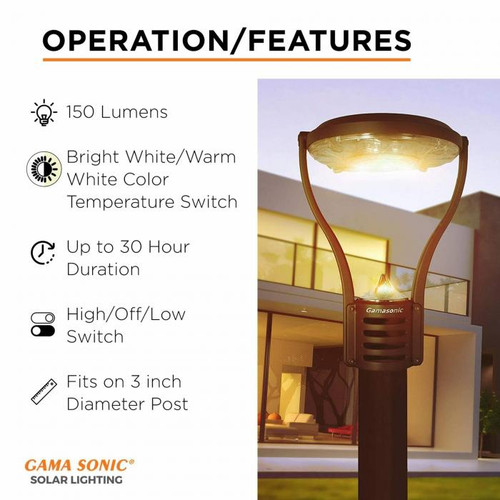 Modern and Unique Solar Post Light | Commercial and Residential