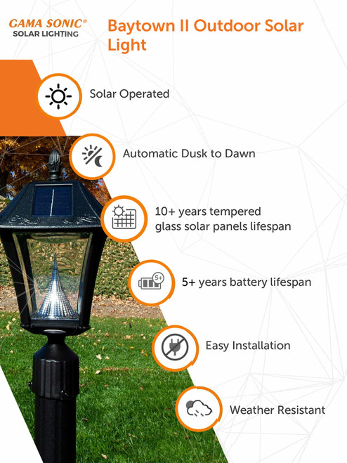 Black Solar Coach Lantern | Bright White LED | Coastal Approved
