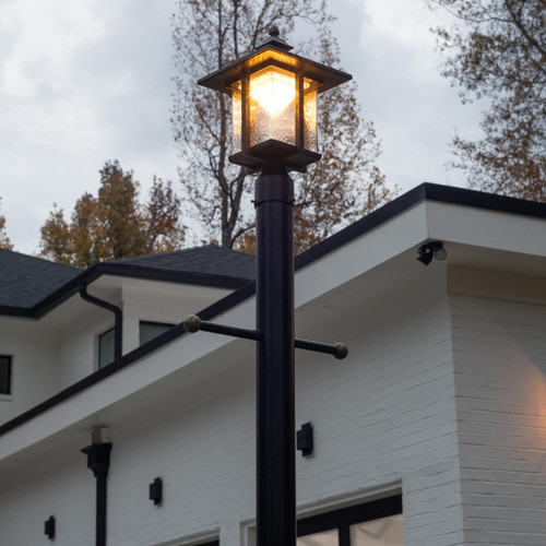 Black Solar Coach Light | 3" Fitter & Flat Mount | Newest Technology