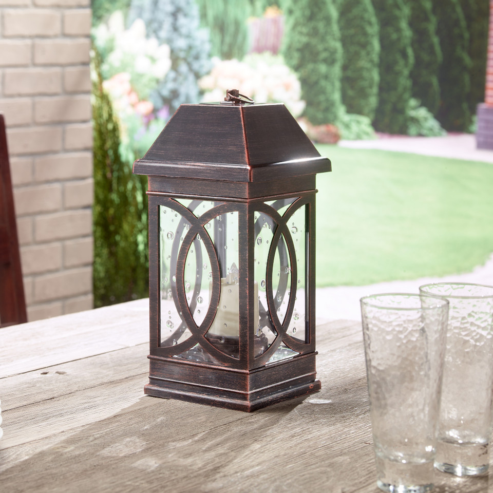 Hanging Solar Lantern | San Rafael II Solar Mission Lantern 15"