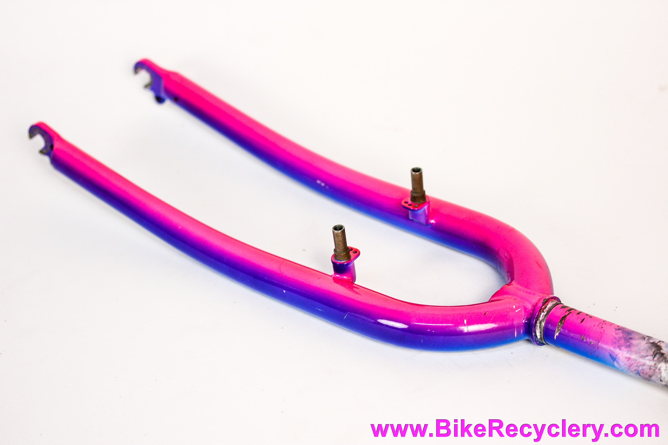 Klein Spinner Rigid MTB Fork: 1" Threaded - Horizon Linear Fade Blue ...