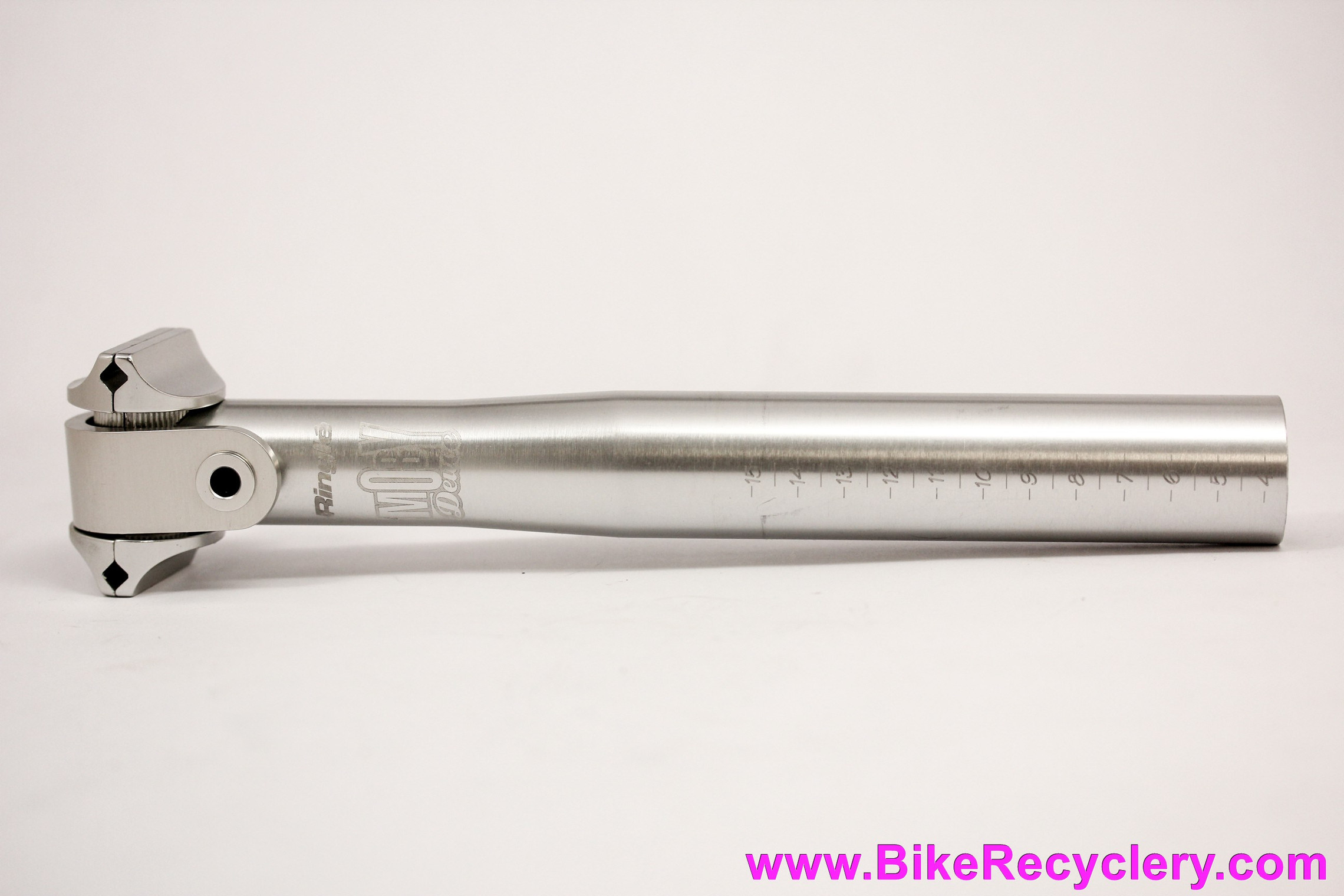 NOS Ringle Moby Deuce Seatpost: 31.6mm x 245mm - Silver Anodized - Vintage 1990's MTB (take-off ...