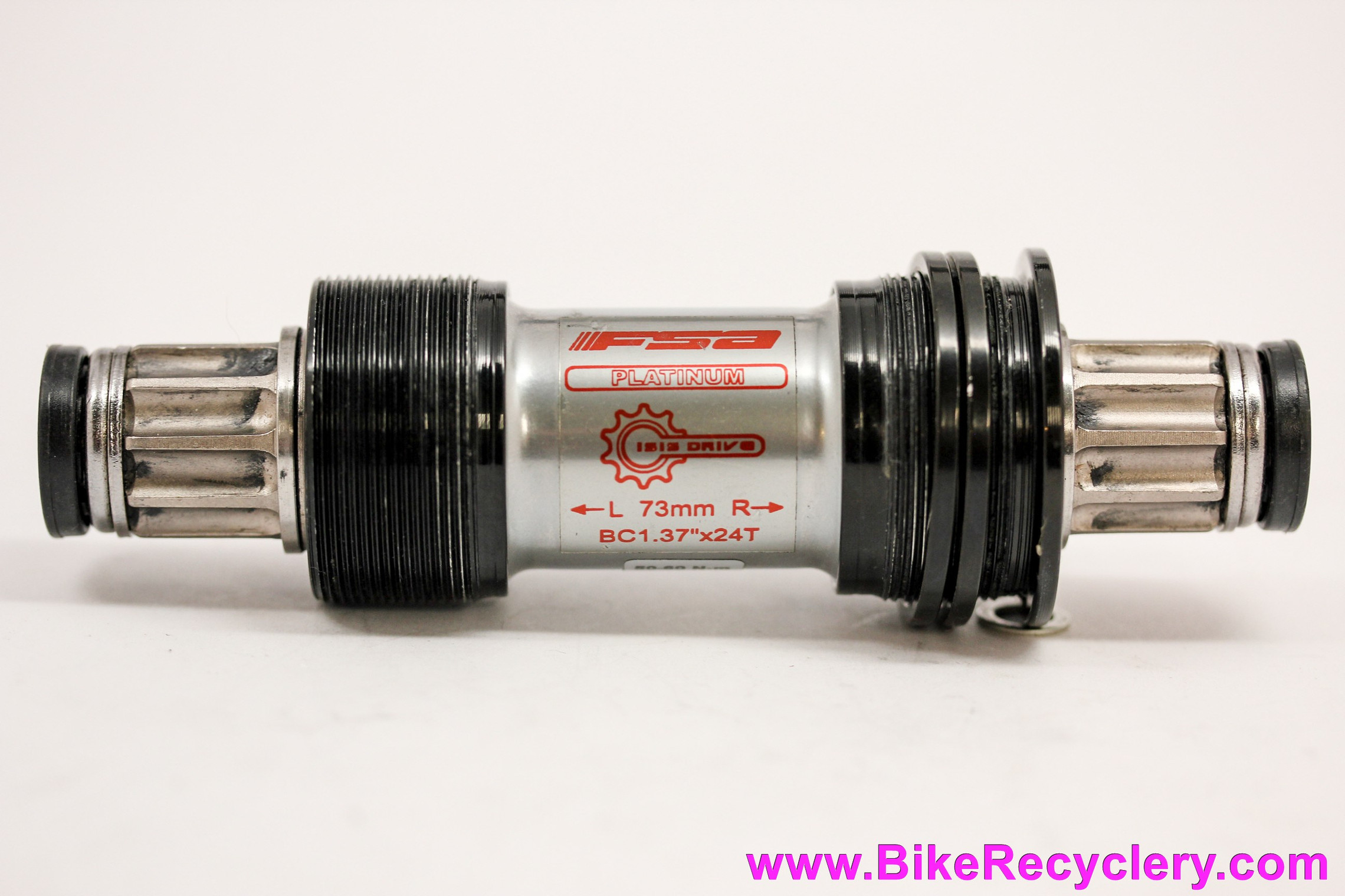 FSA Platinum ISIS Bottom Bracket: 113mm x 73/68mm - M15 Crank Bolts ...