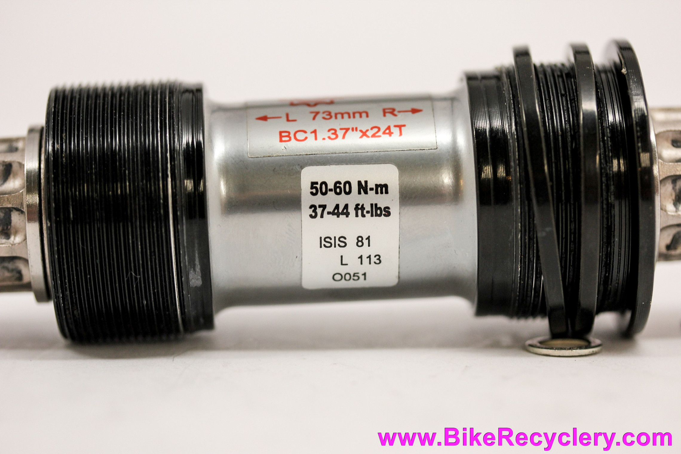 FSA Platinum ISIS Bottom Bracket: 113mm x 73/68mm - M15 Crank Bolts ...