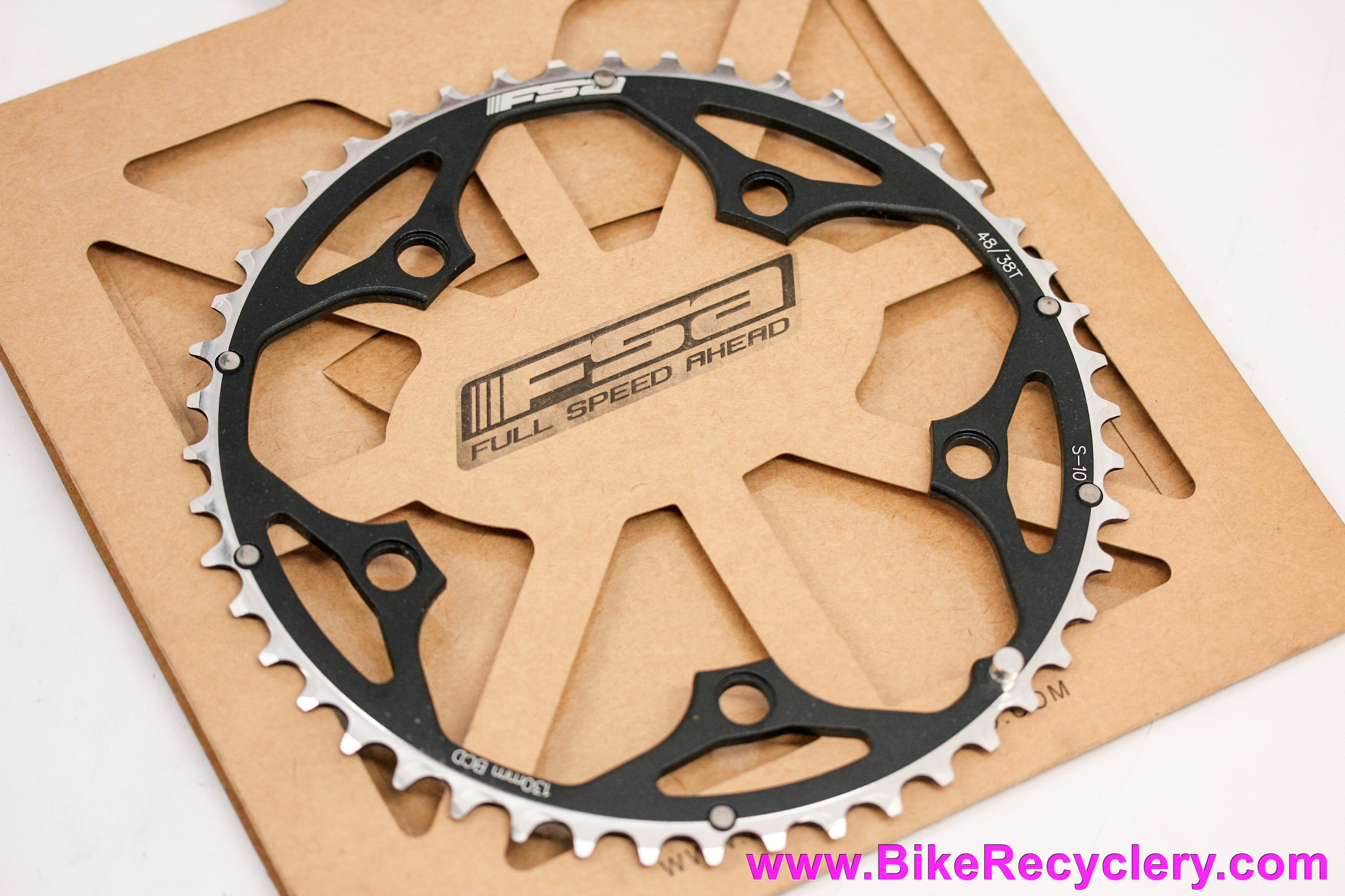 FSA Pro Road S10 Chainring: 48t x 130mm - Black - 9/10sp (NEW) - Bike ...