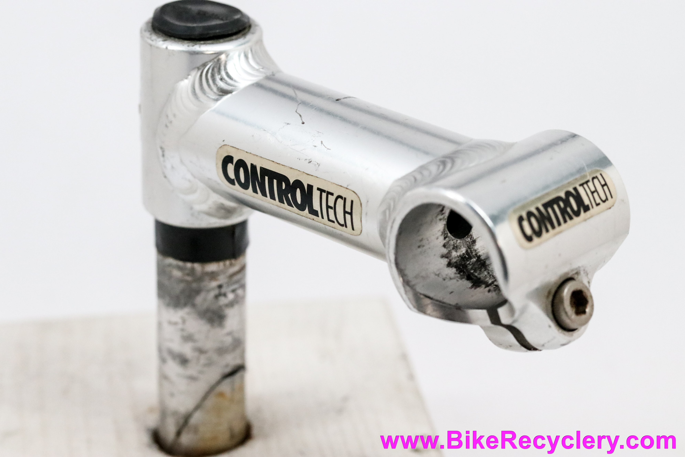 Control Tech Quill Stem: Road 90mm x 26.0mm - Top Cap - Silver - Bike ...