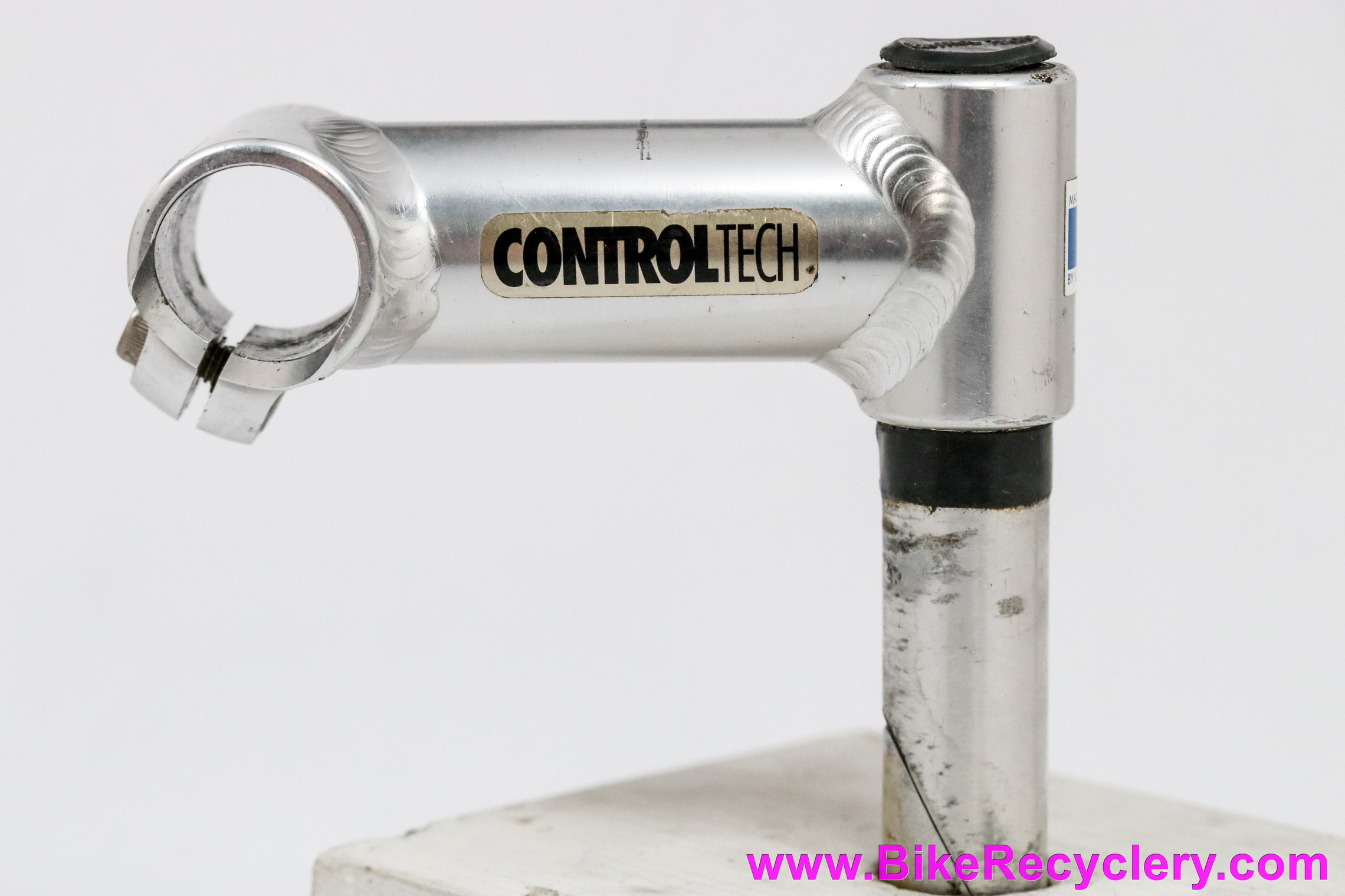 Control Tech Quill Stem: Road 90mm x 26.0mm - Top Cap - Silver - Bike ...