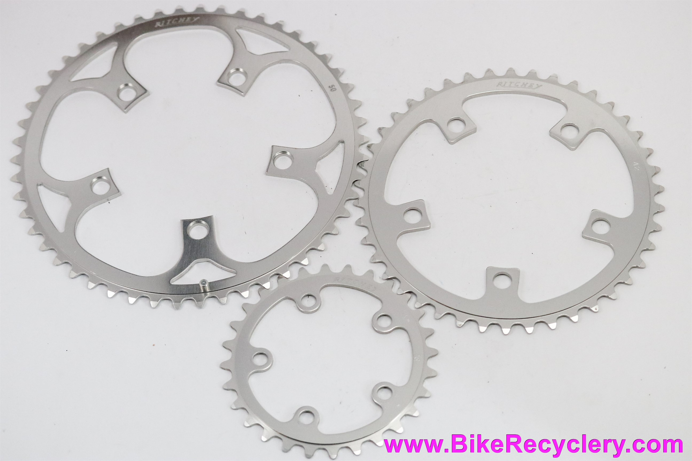 NOS Ritchey Logic Triple Chainring Set: 110/74mm x 50t / 42t / 28t ...