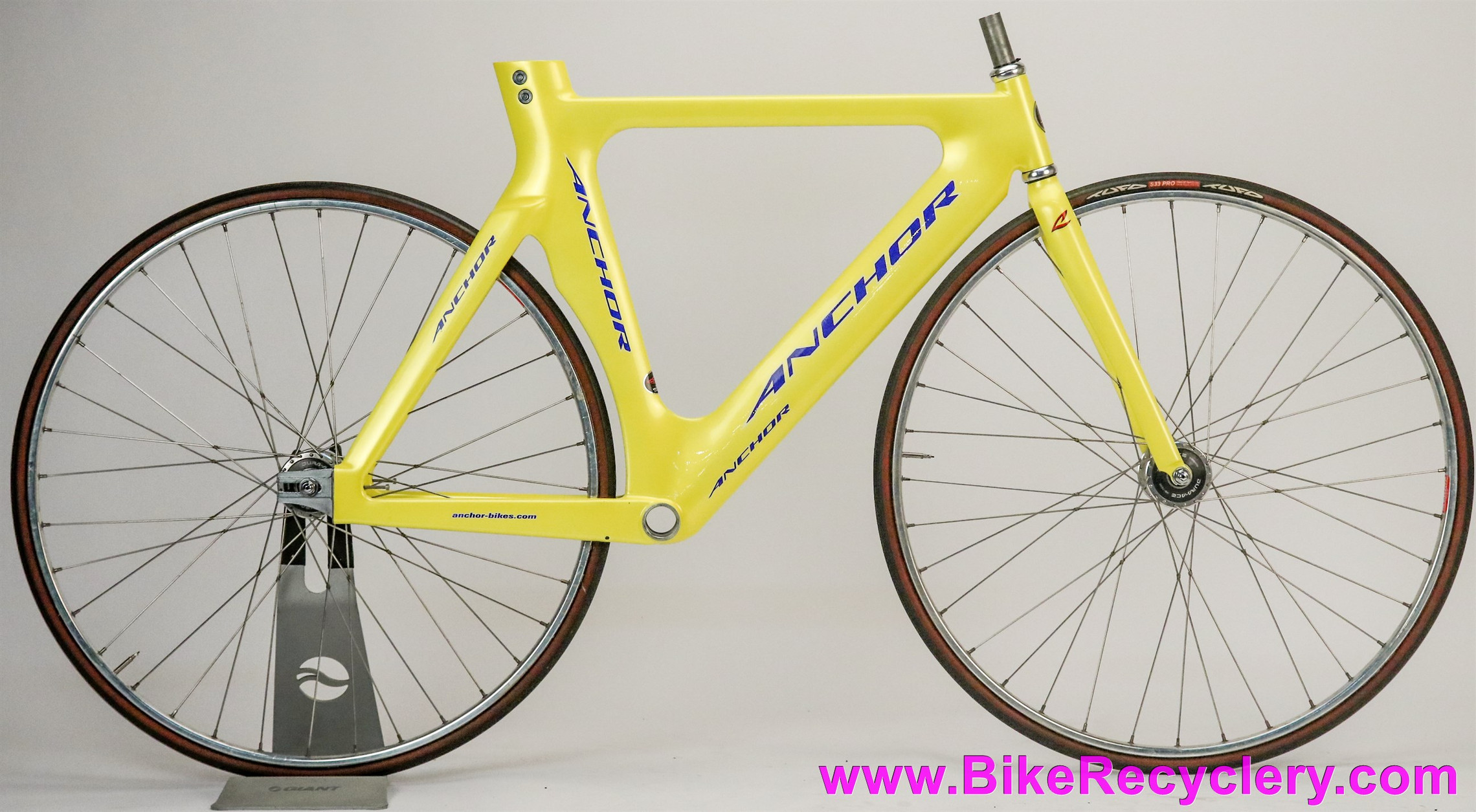 Bridgestone Anchor PHM9 Track Frame & Fork: 53cm (Small) Yellow - High ...