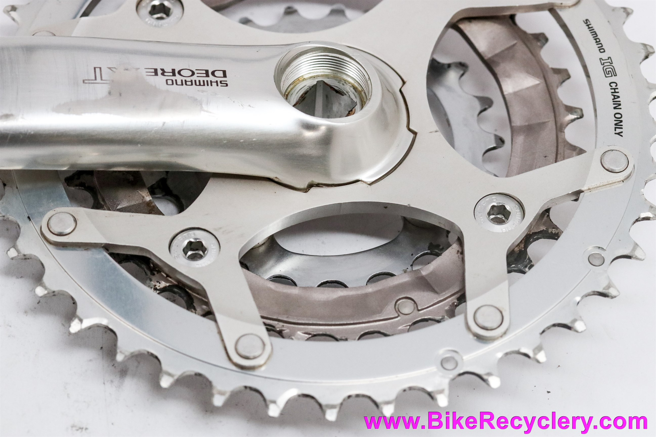 Shimano Deore XT FC-M739 Driveside Crank Arm & Chainrings: 175mm - 42 ...