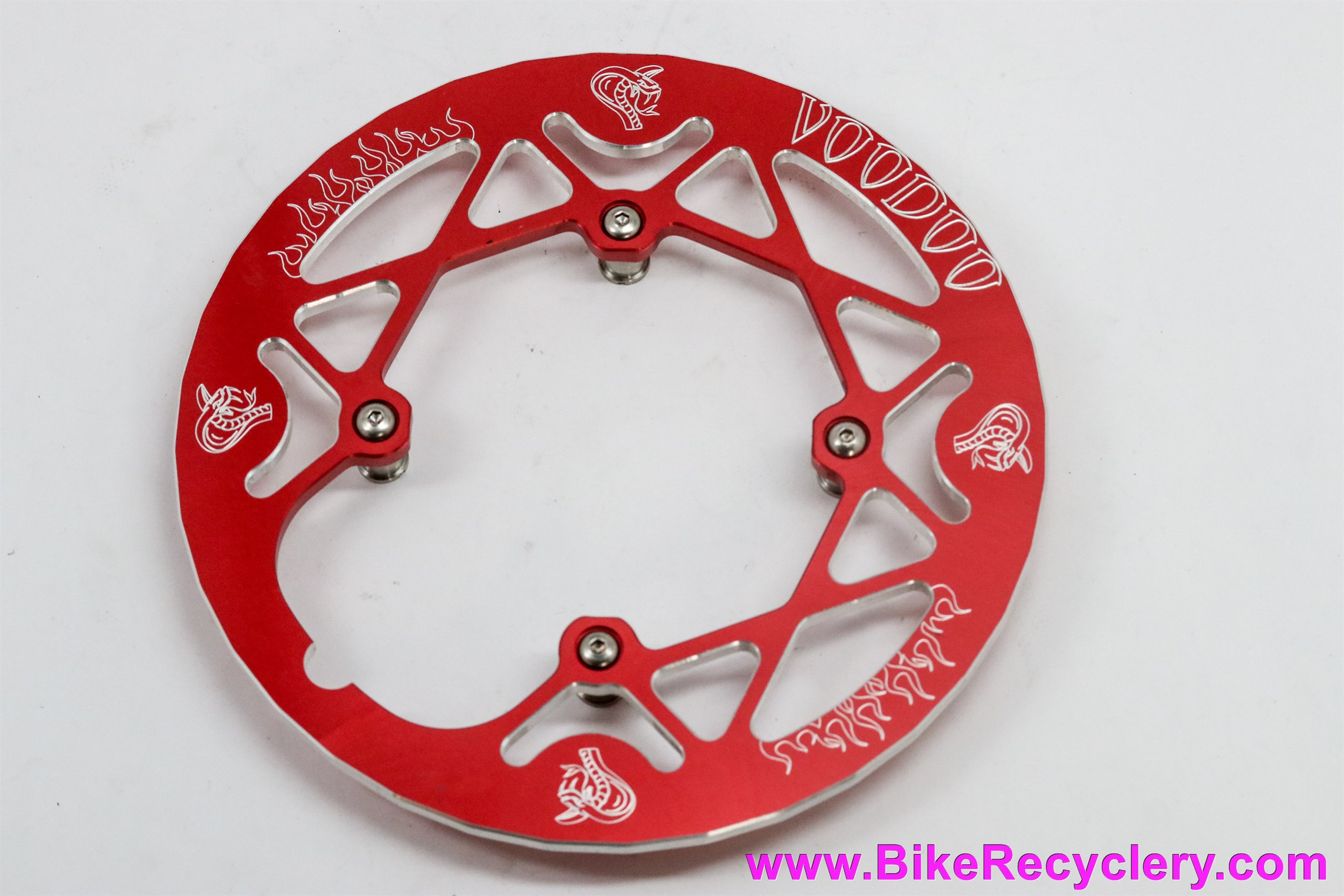 NOS Voodoo Cycles Bash Guard Ring: 104mm x 44T - Red - Cutouts - Snakes ...